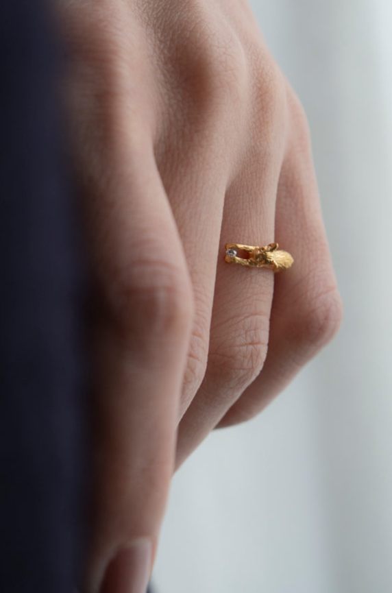 simmon Cat & diamond ring 猫ダイヤモンドリング – patchouli